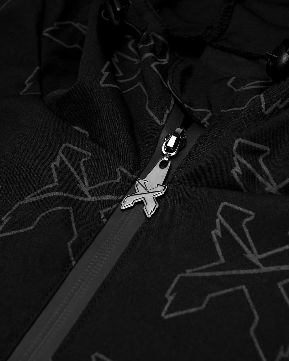Excision 'Sliced' Logo All-Over Spectrum Reflective Zip Up Jacket