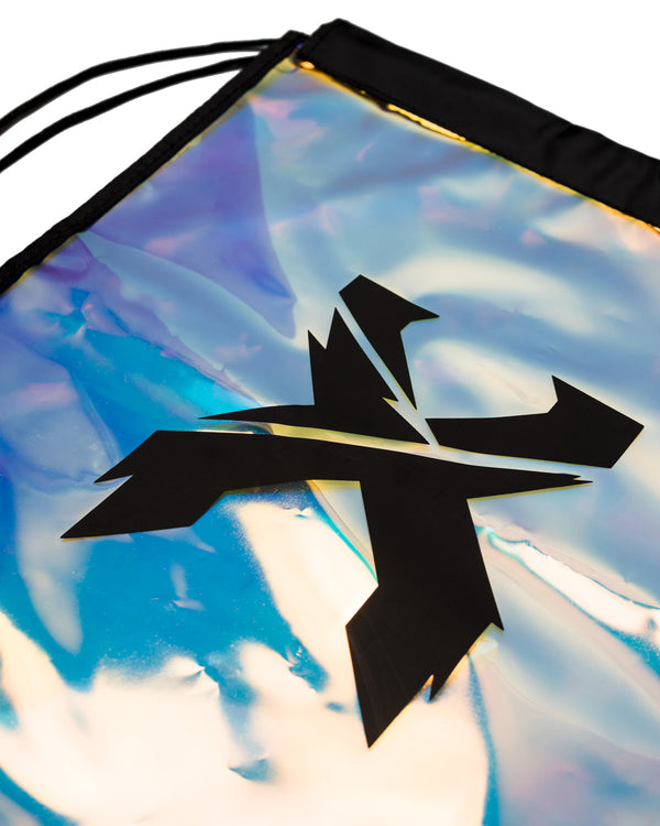 Excision 'Sliced' Logo Holographic Drawstring Bag