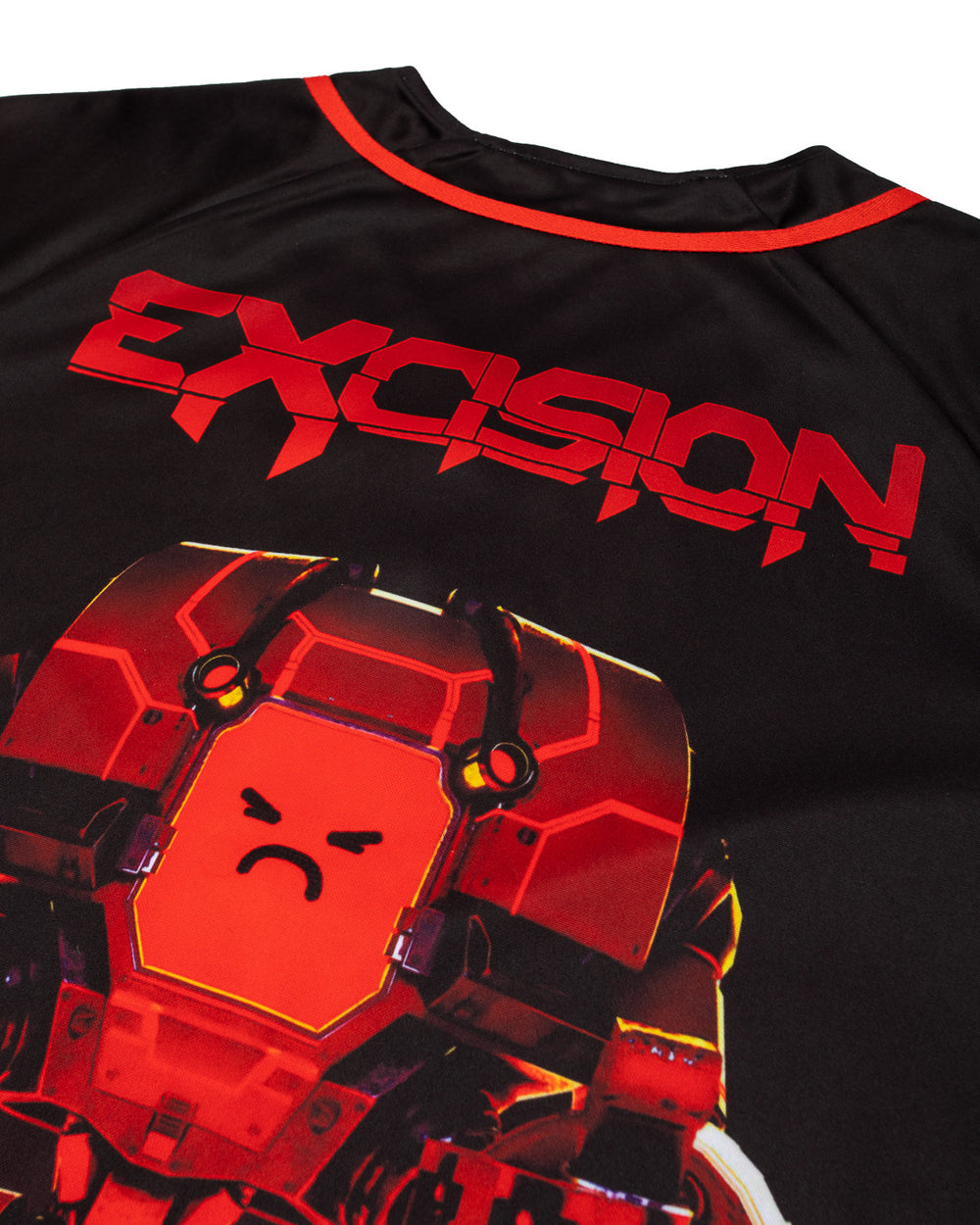 Excision 'Reversible Home Robot' Baseball Jersey (Red/Blue)